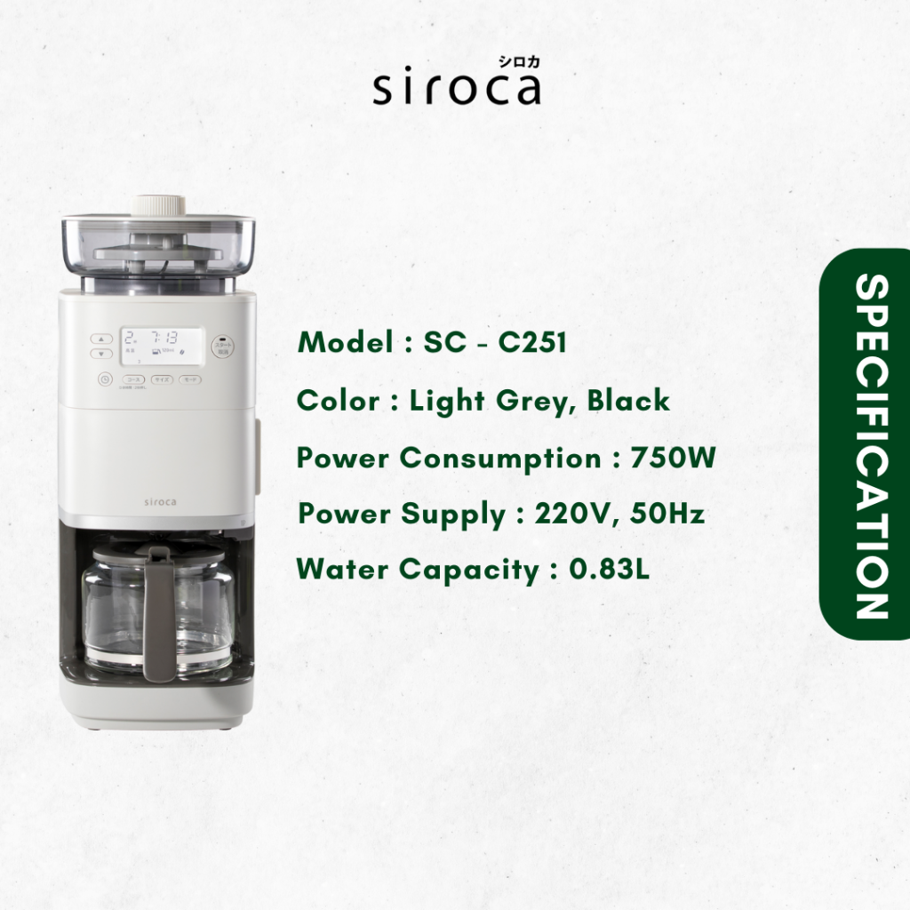 TRADE IN SIROCA COMPACT TO SIROCA CAFE BAKO PRO LIGHT GREY - Siroca